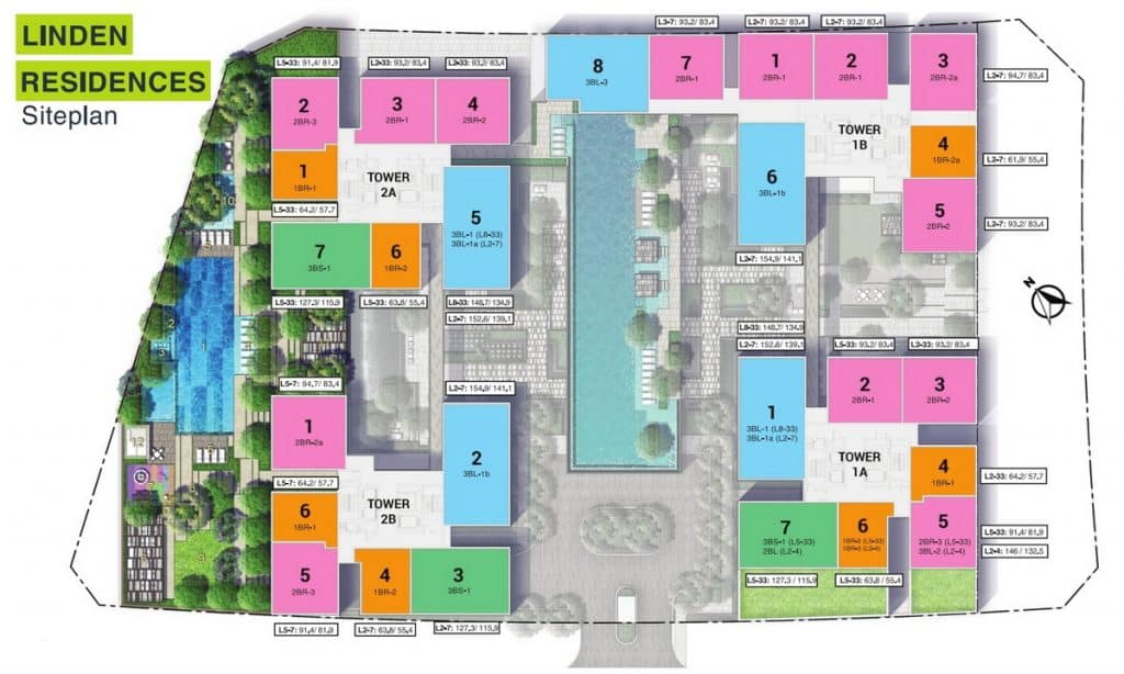 Mặt bằng Layout Linden Residences Emprie City